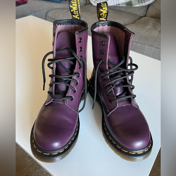 Dr. Martens | Shoes | Dr Martens Purple Smooth Leather | Poshmark